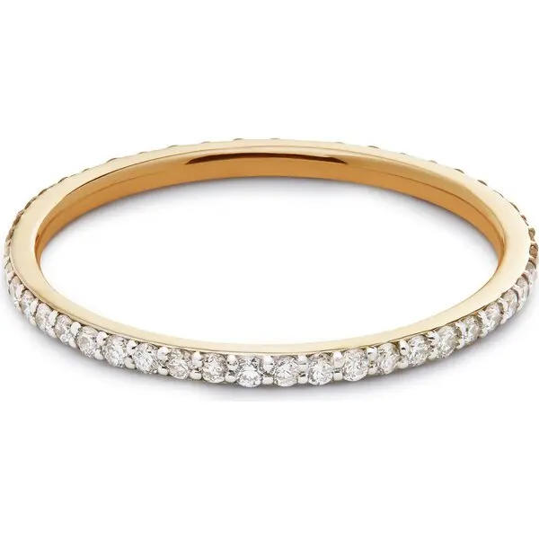 Monica Vinader Lab Created Diamond Pavé Eternity Ring - 14kt Solid Gold/diamond