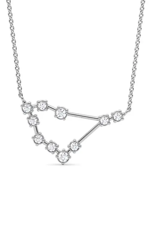 HAUTECARAT Capricorn Constellation Lab-created Diamond Necklace - 18k White Gold