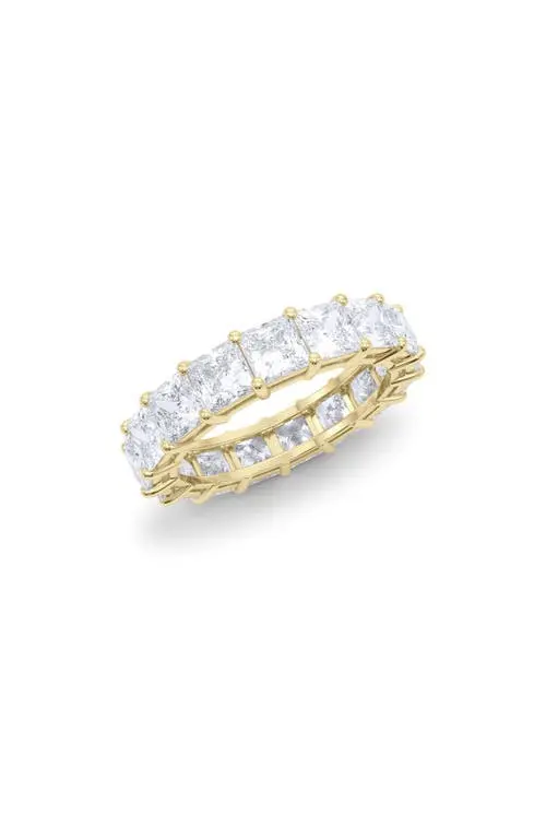 HAUTECARAT Princess Lab-created Diamond Eternity Ring - 18k Yellow Gold