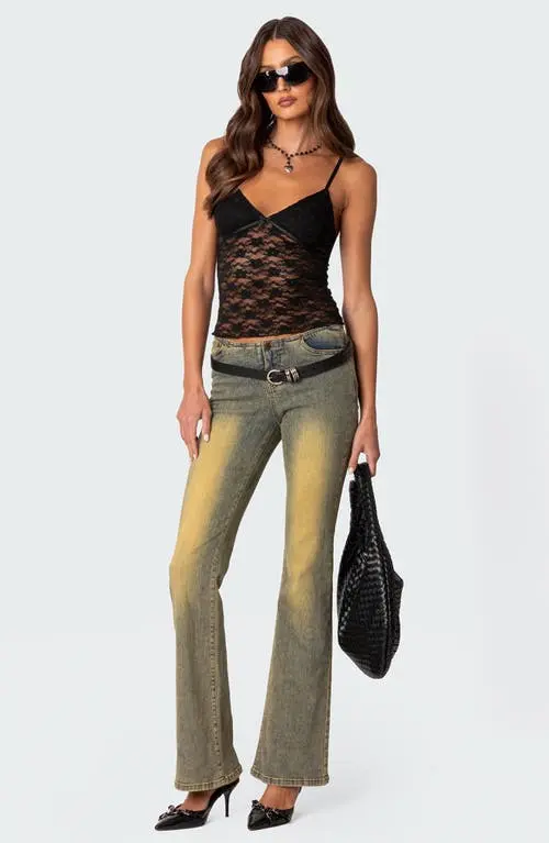 EDIKTED Eira Lace Camisole - Black