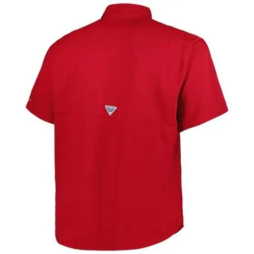 Columbia Arkansas Razorbacks Big & Tall Collegiate Tamiami Button-down Shirt
