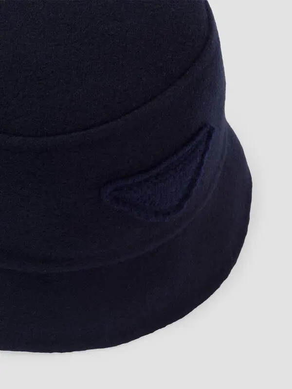 Prada Velour Cloth Bucket Hat - Navy Blue