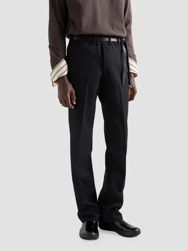 Prada Brushed Leather Chelsea Boots