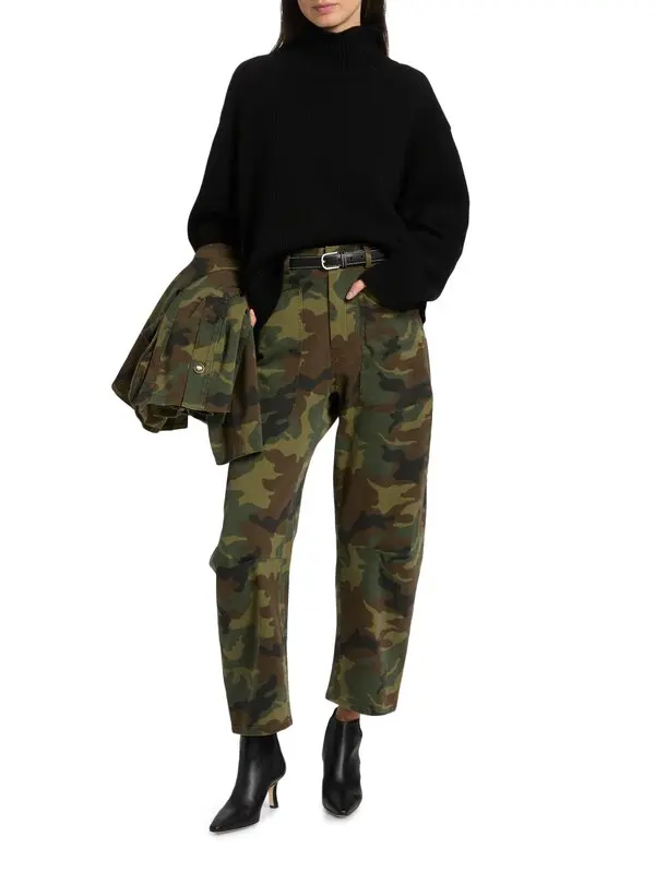 NILI LOTAN Omaria Wool Turtleneck Sweater - Black