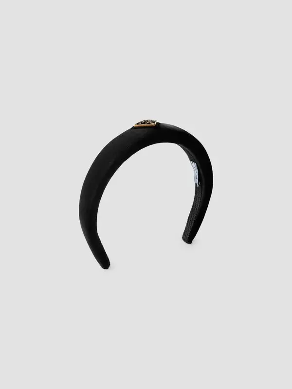 Prada Velvet Headband - Black