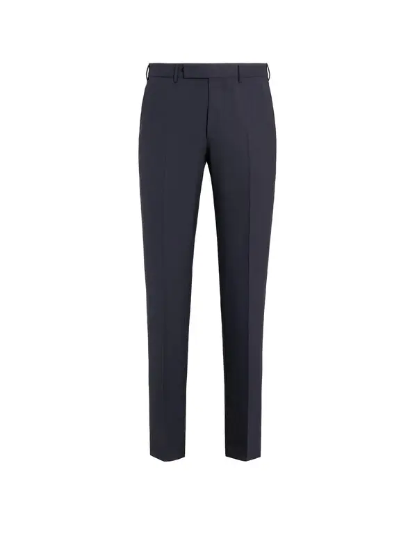 Zegna High Performance Wool Pants - Navy Blue