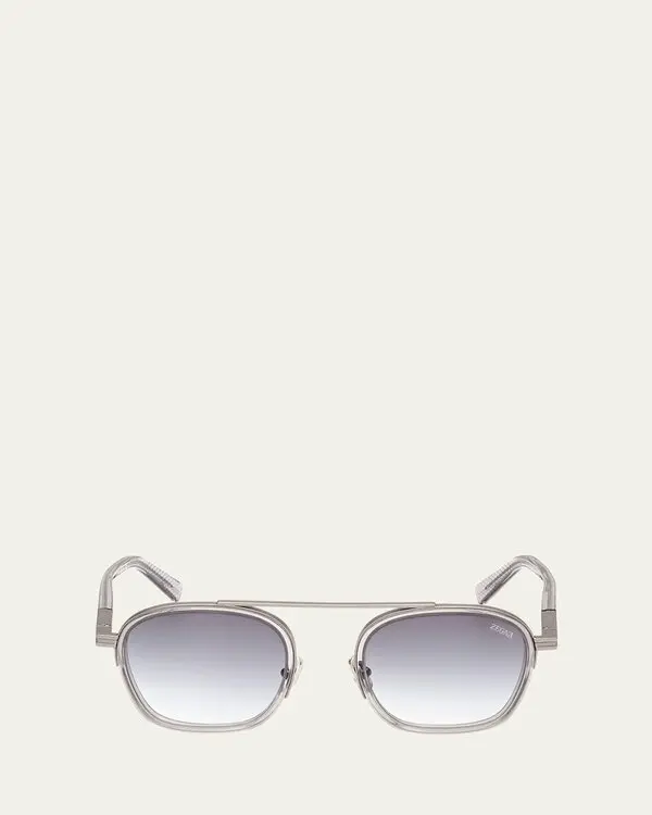 Zegna Orizzonte I Geometric Sunglasses