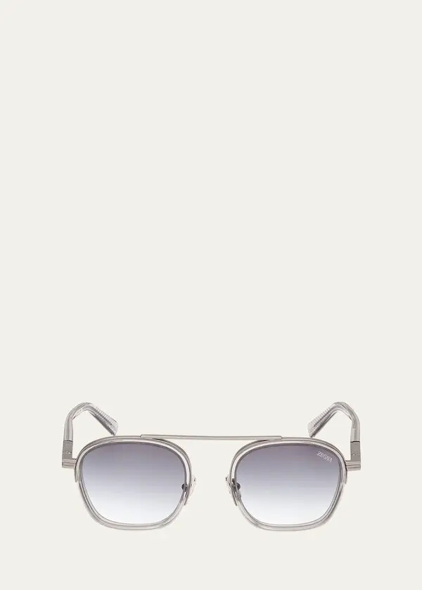 Zegna Orizzonte I Geometric Sunglasses