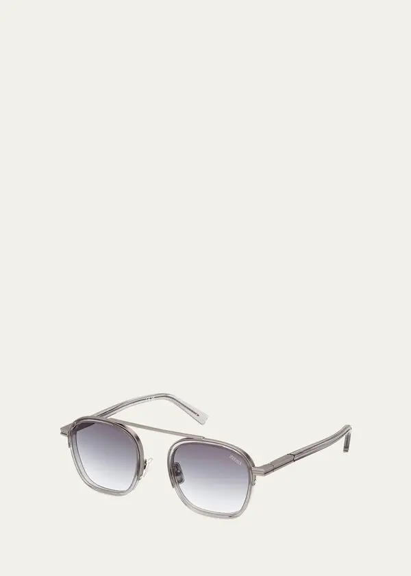Zegna Orizzonte I Geometric Sunglasses