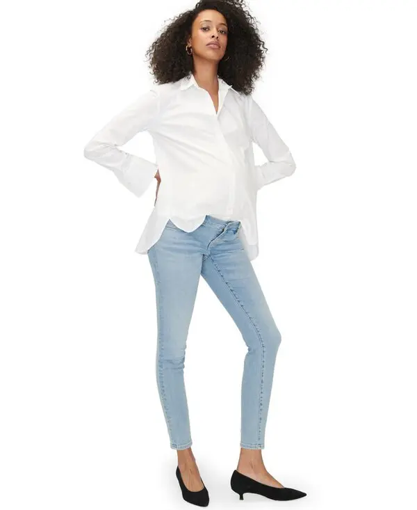 Hatch Collection Under The Bump Slim Maternity Jeans