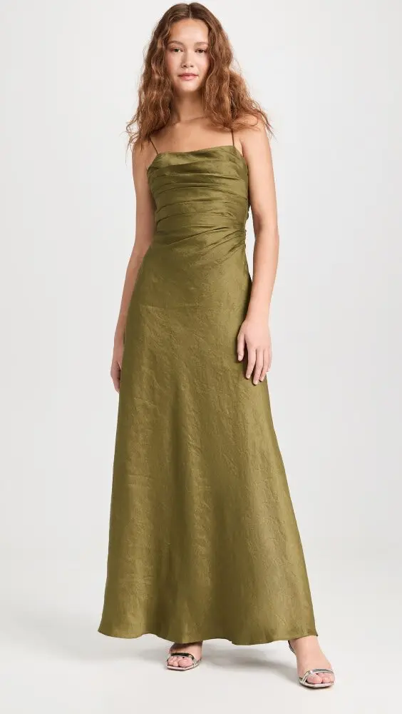 chinese dress ladies Clarice Chiffon Midi Dress in Wedding Floral Multi