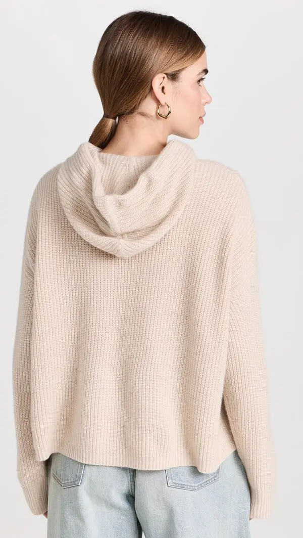 Jenni Kayne Cashmere Fisherman Hoodie - Oatmeal