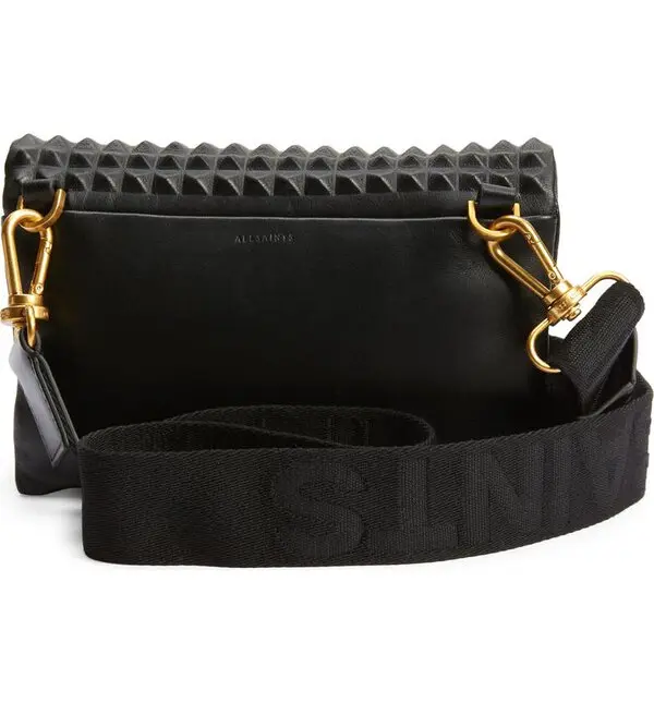 ALLSAINTS Ezra Stud Leather Crossbody Bag