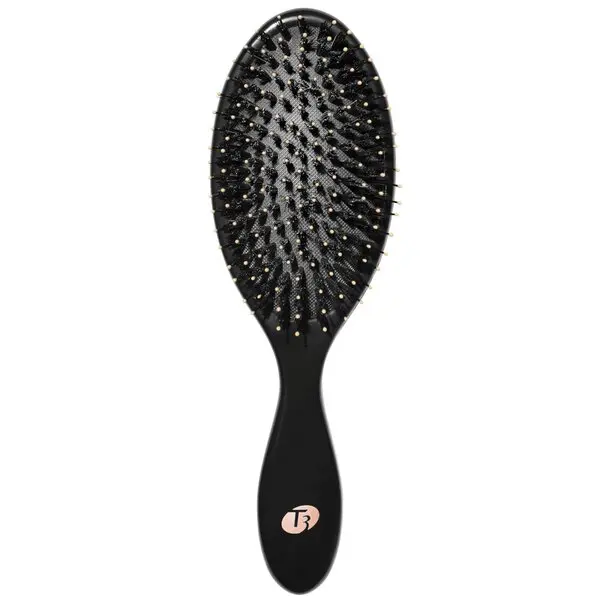 T3 Polish And Shine Premium Vegan Boar And Nylon Oval Hairbrush - One-color
