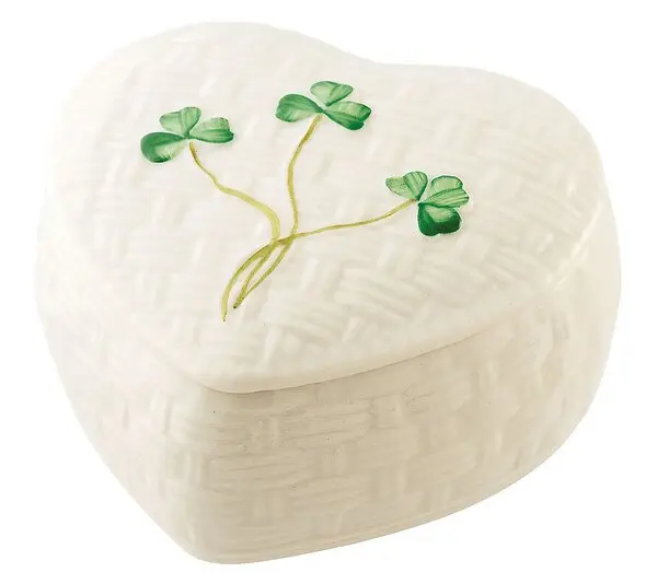 BELLEEK Pottery Kylemore Trinket Box - One-color
