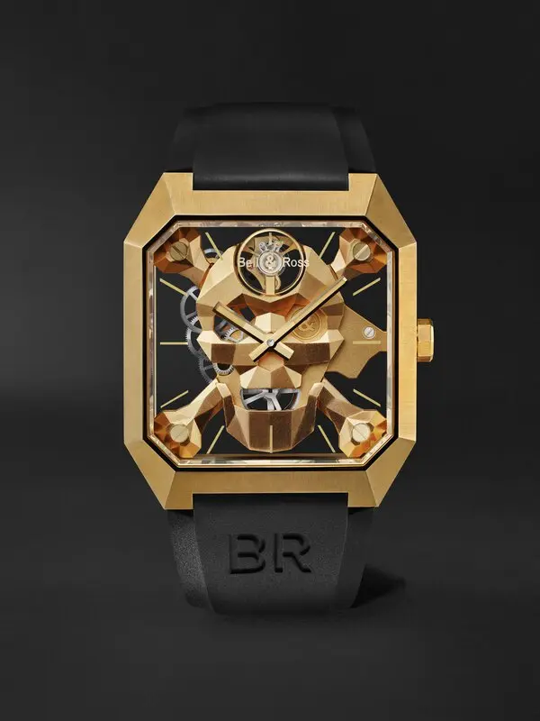 BELL & ROSS Br 01 Cyber Skull Limited Edition 45mm Watch - Metallic
