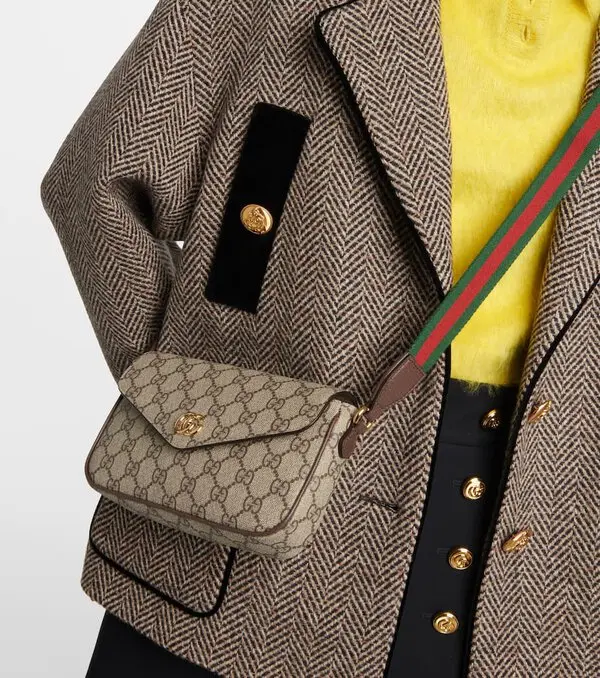 Gucci Ophidia Gg Canvas Mini Crossbody Bag
