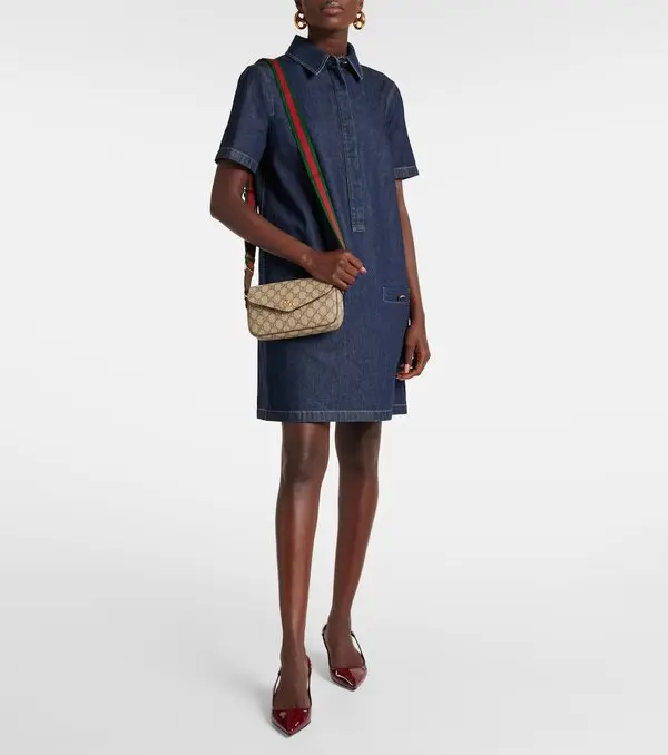 Gucci Ophidia Gg Canvas Mini Crossbody Bag