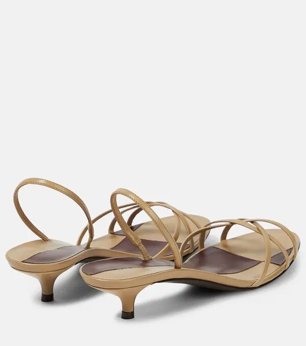 THE ROW Harlow 35 Leather Slingback Sandals