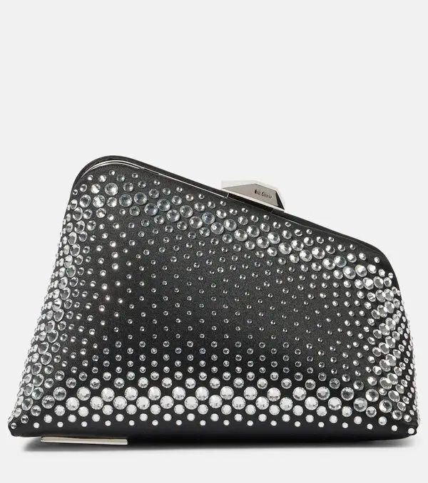 Attico Midnight Mini Embellished Clutch - Black
