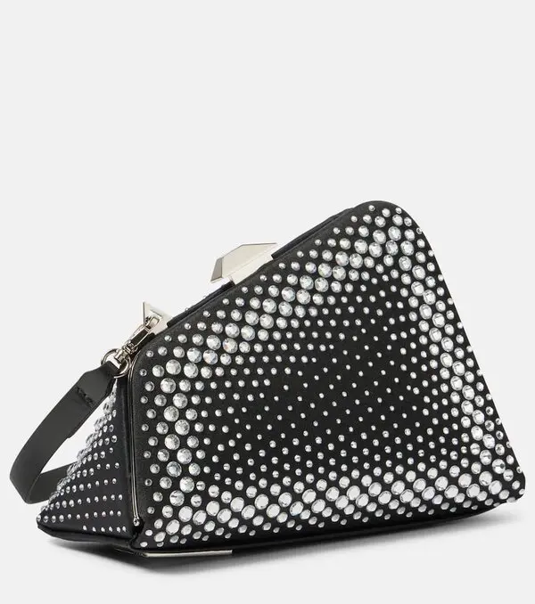Attico Midnight Mini Embellished Clutch - Black
