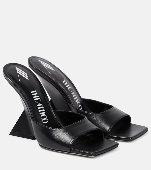 Attico Cheope Leather Mules
