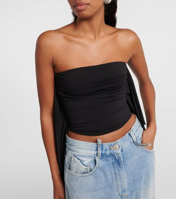Attico Embellished Off-shoulder Top