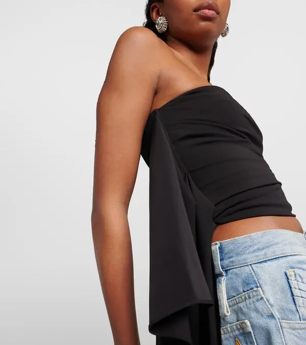 Attico Embellished Off-shoulder Top