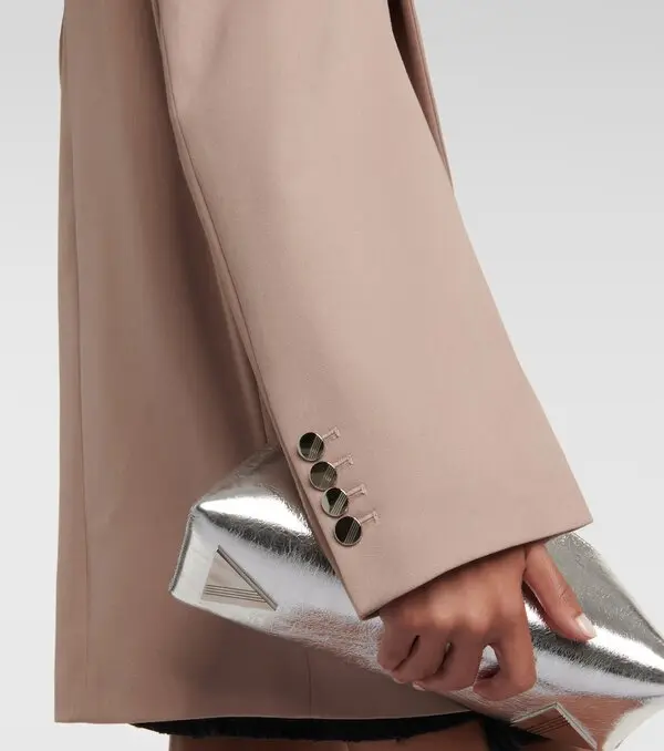 Attico Oversized Wool Blazer - Beige