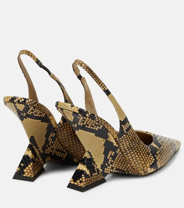 Attico Cheope Slingback Pumps - Multicoloured