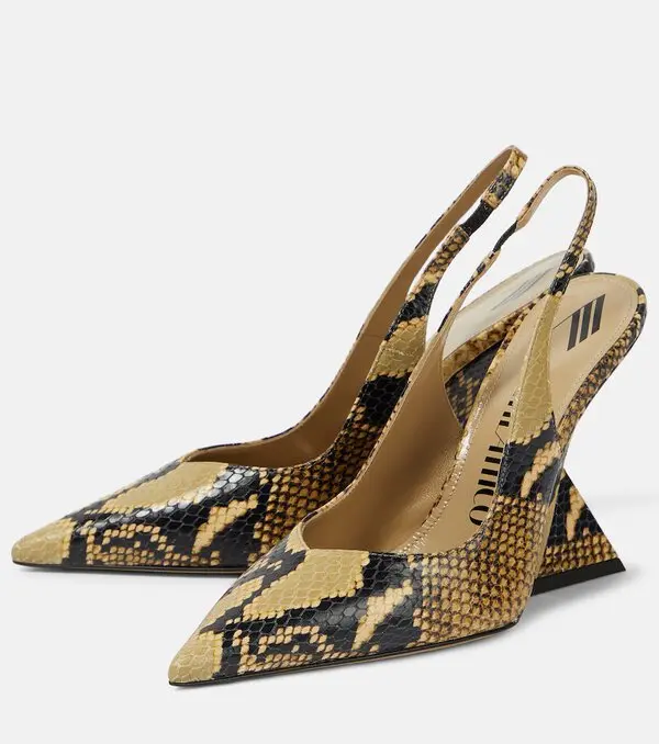 Attico Cheope Slingback Pumps - Multicoloured
