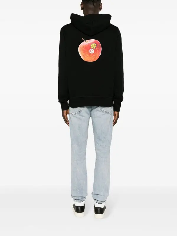 Rag & Bone Apple Drawstring Cotton Hoodie