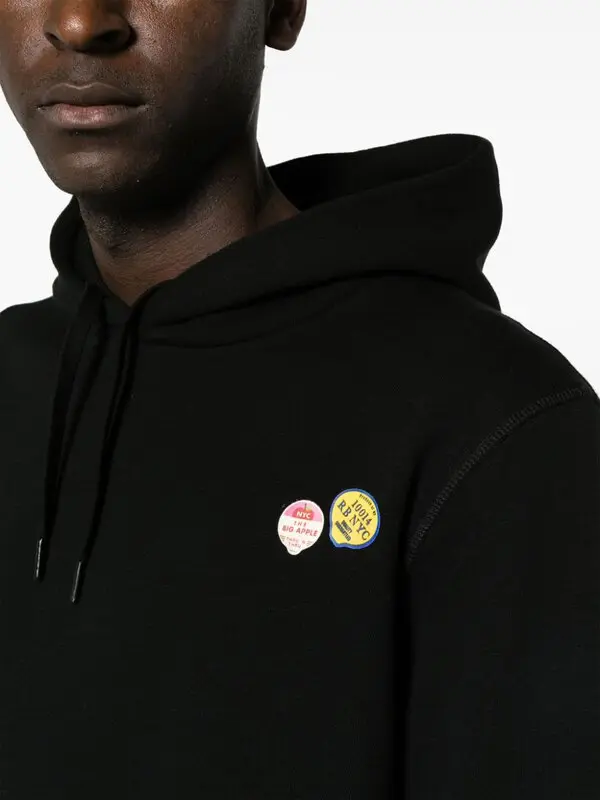 Rag & Bone Apple Drawstring Cotton Hoodie