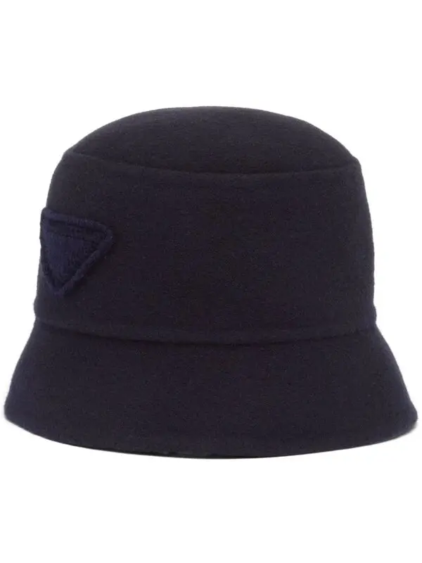 Prada Velour Bucket Hat - Blue