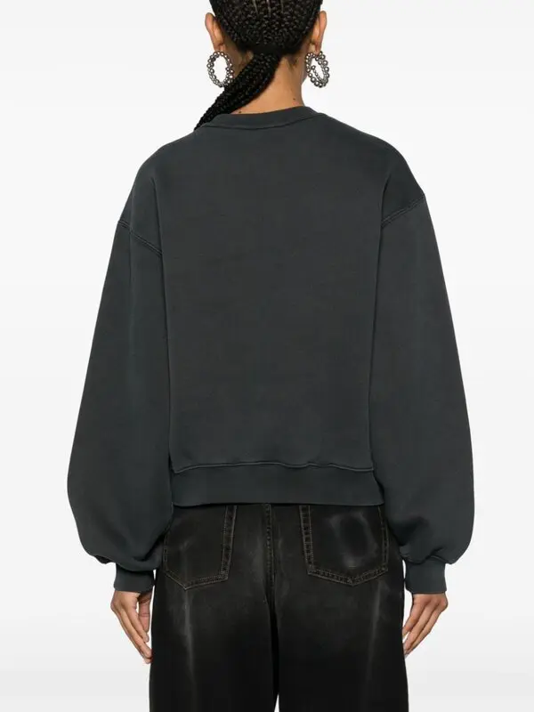 Alexander Wang Logo-embossed Sweatshirt - Grey