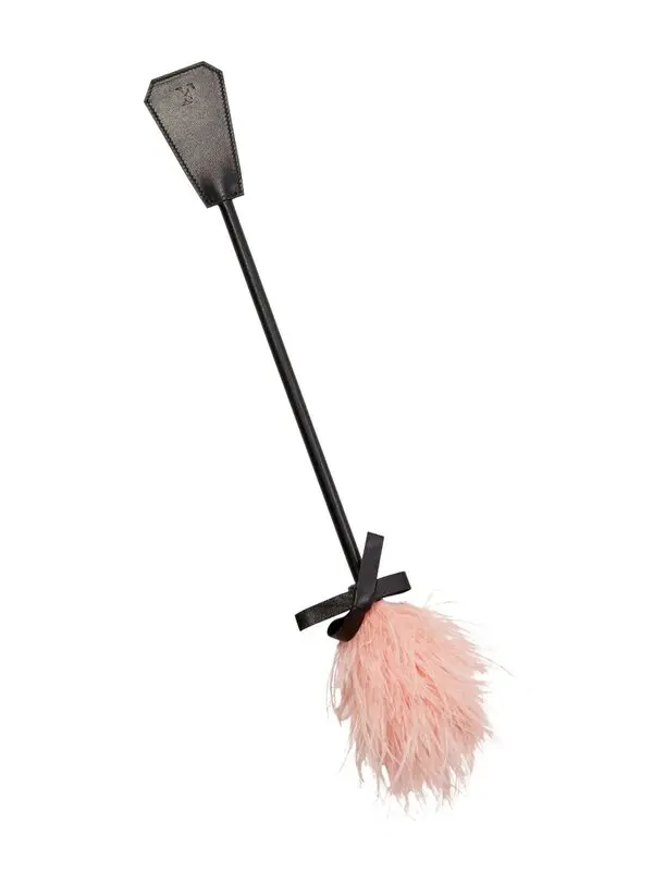 Fleur Du Mal Feather Tickler And Riding Crop - Black