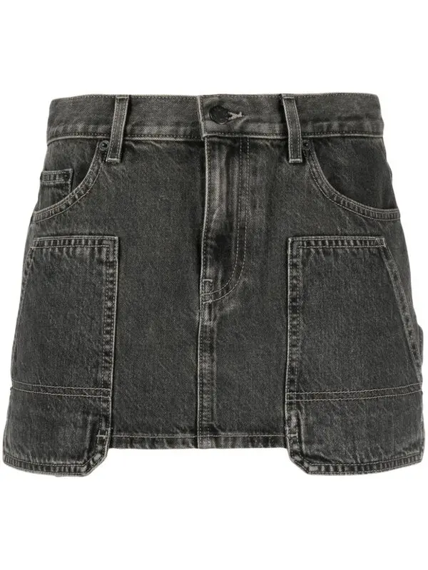 Helmut Lang Carpenter Denim Mini Skirt
