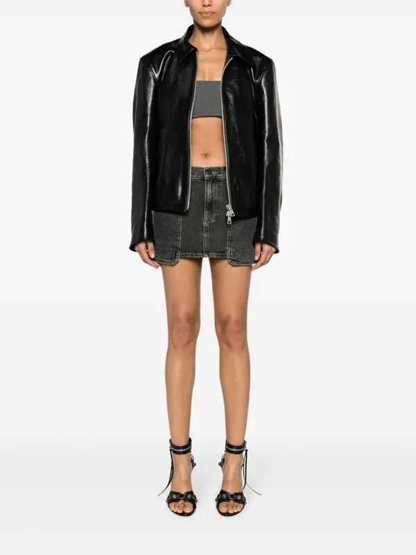 Helmut Lang Carpenter Denim Mini Skirt