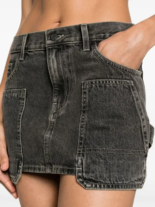 Helmut Lang Carpenter Denim Mini Skirt