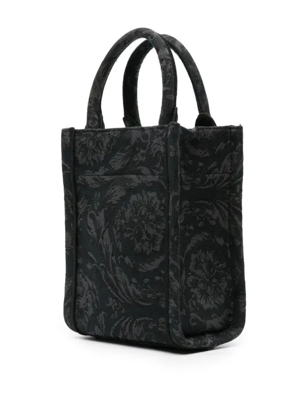 Versace Barocco Athena Jacquard Tote Bag - Grey