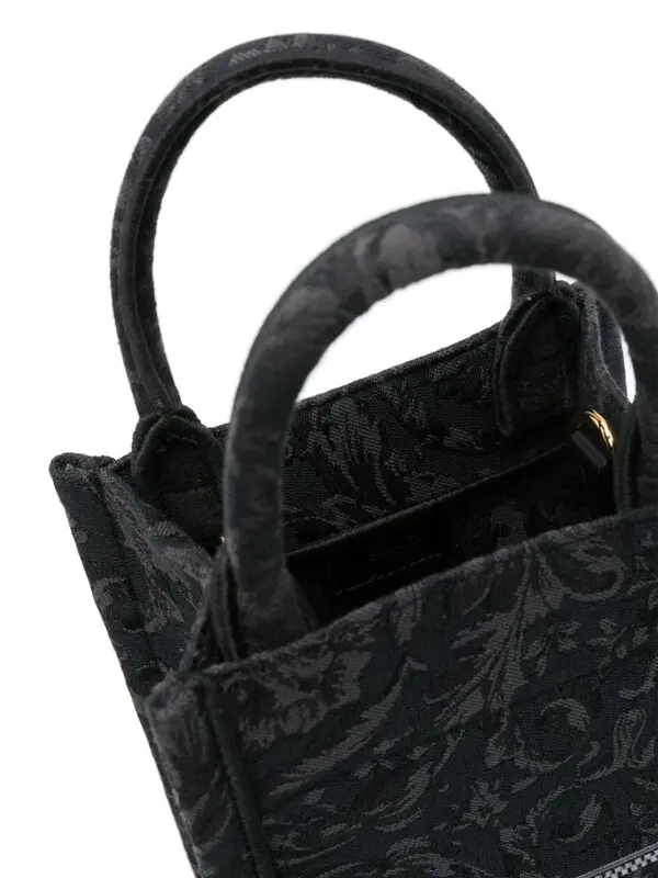 Versace Barocco Athena Jacquard Tote Bag - Grey