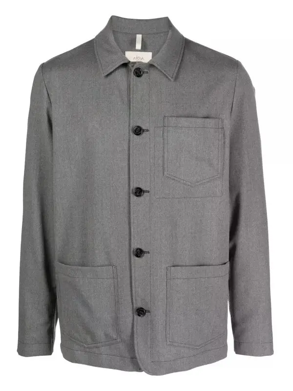Altea Button-up Virgin-wool Blend Shirt Jacket