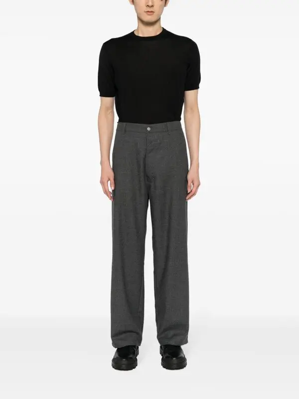 Colombo Crew-neck Fine-knit T-shirt - Black