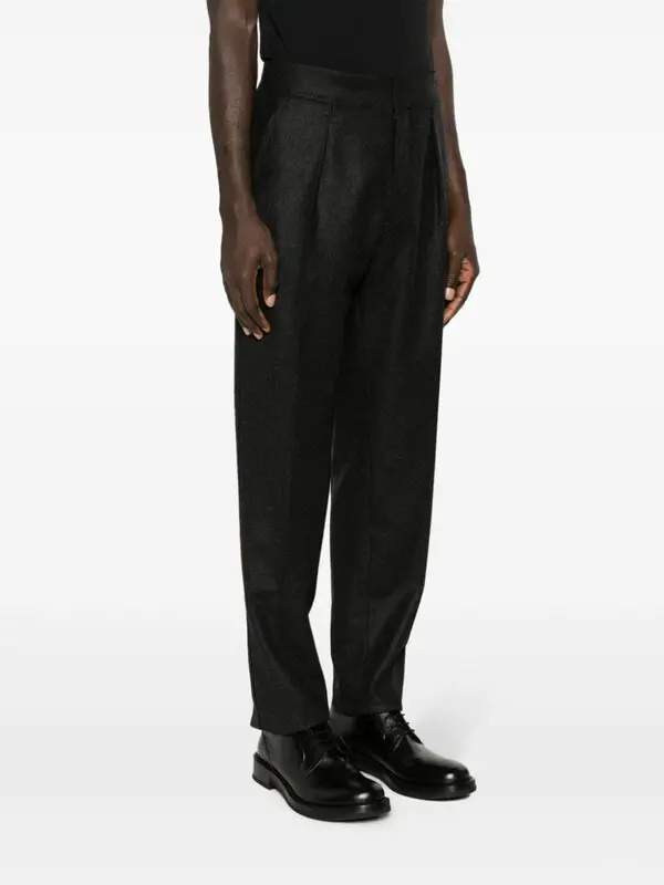 Zegna Felted Tapered-leg Trousers