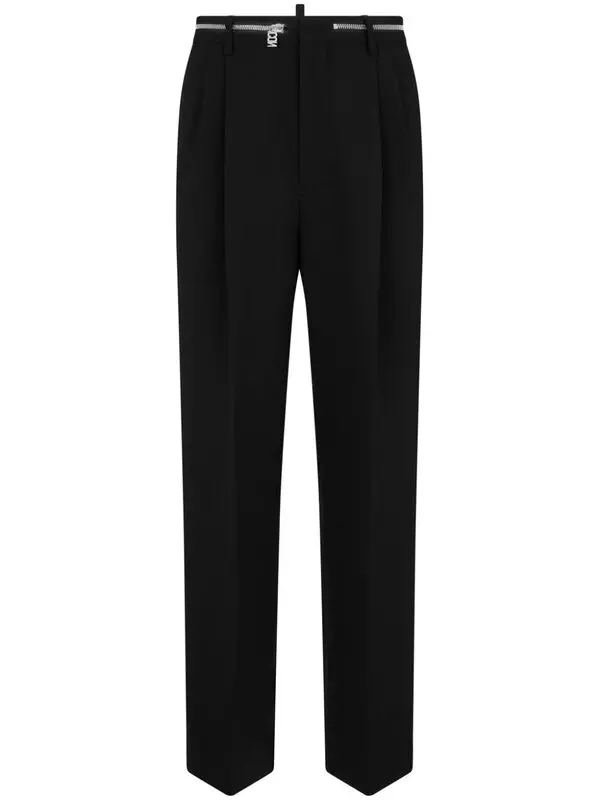 Dsquared2 Pleated Tailored Trousers - Black