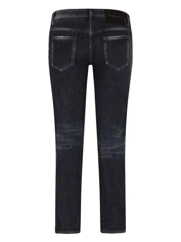 Dsquared2 Distressed Slim-cut Jeans - Black
