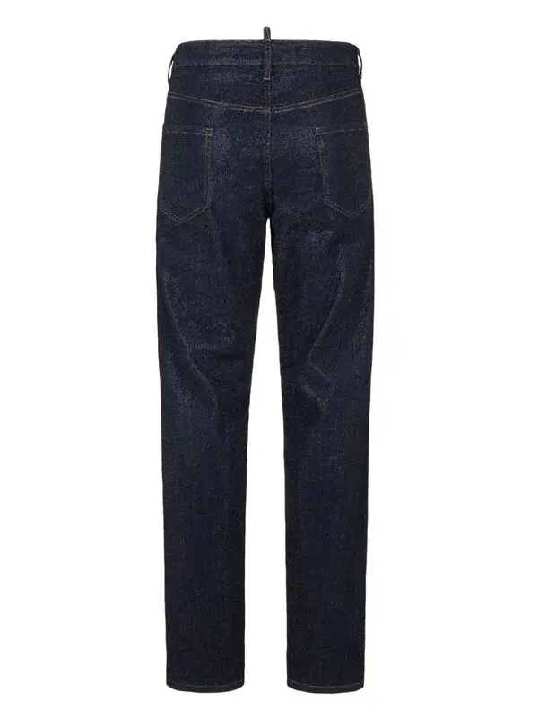 Dsquared2 Crystal-embellished Straight-leg Jeans