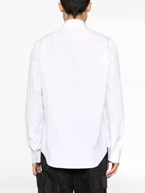 Versace Barocco-motif Poplin Shirt