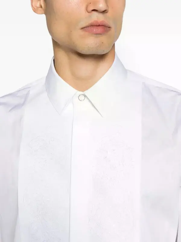 Versace Barocco-motif Poplin Shirt