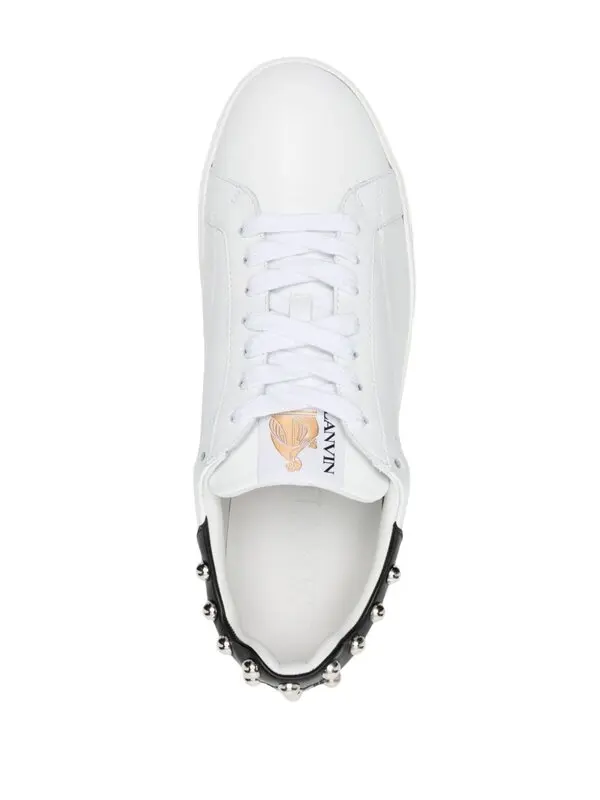 LANVIN Studded Leather Sneakers